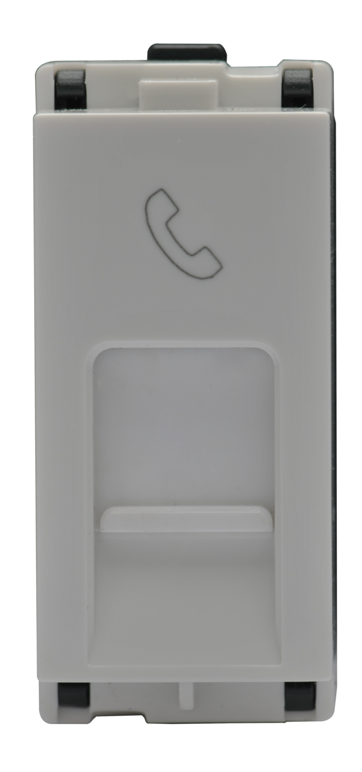 L&T/LK Engem White RJ-45 Data Socket CAT-6 1module (CB93201TW45 ...