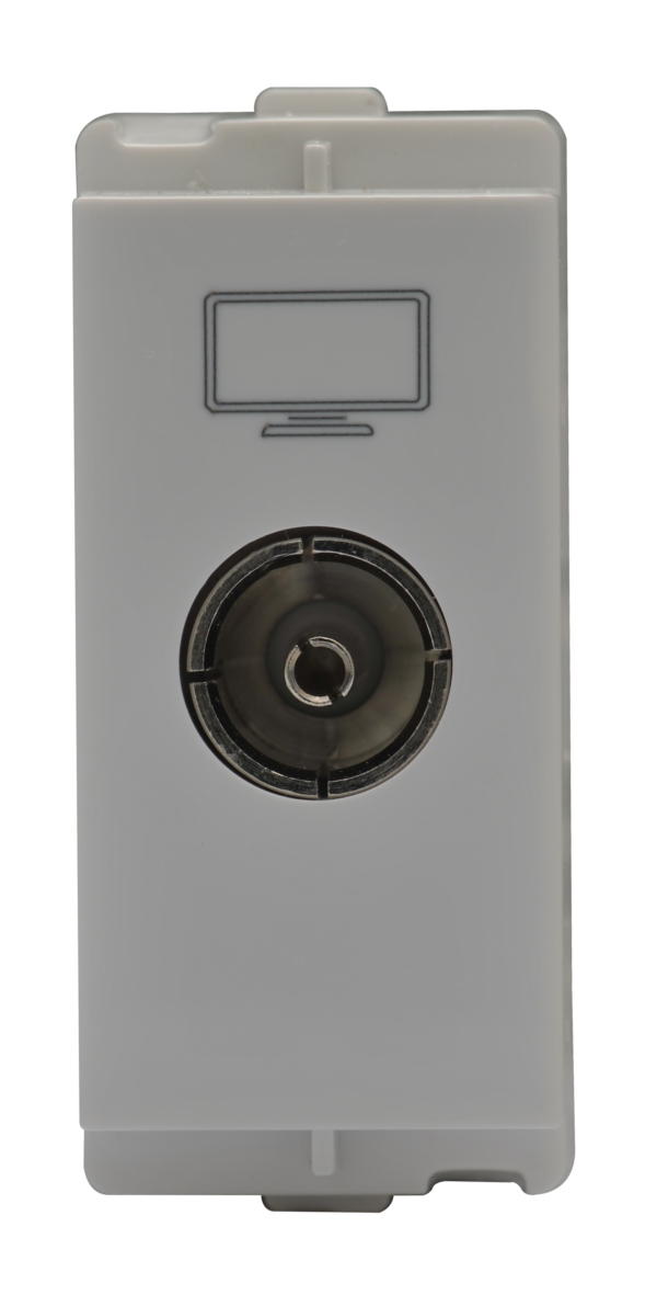 L&T/LK Engem White TV Socket 1module (CB93101TW00) - Jaycee Enterprises