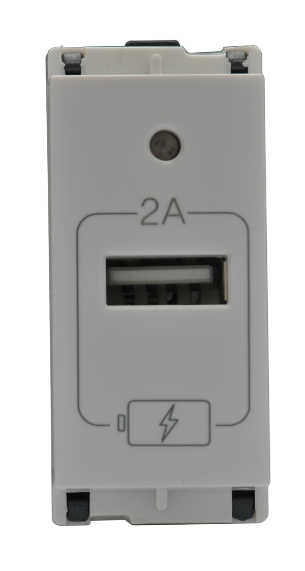 L&T/LK Engem White USB Charger 2A 1module (CB93101AW02) - Jaycee ...