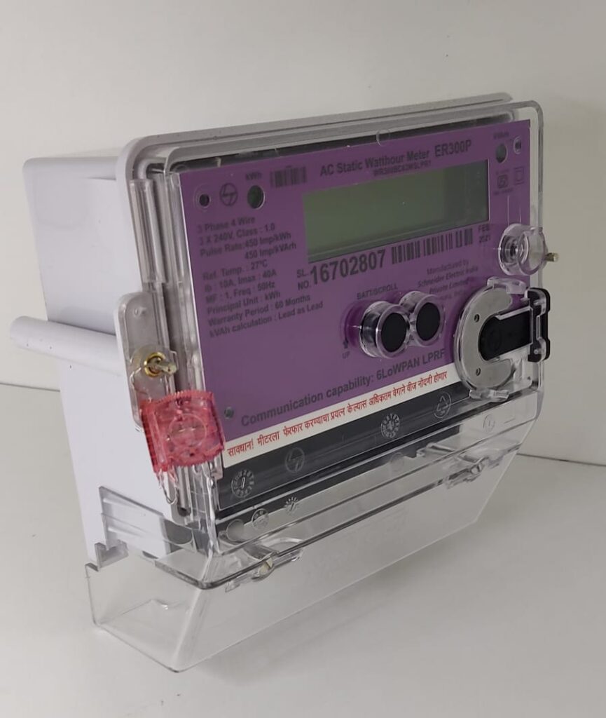 Larsen & Toubro 10-40Ampere 3 Phase 4Wire LPRF Meter MSEDCL Approved ...