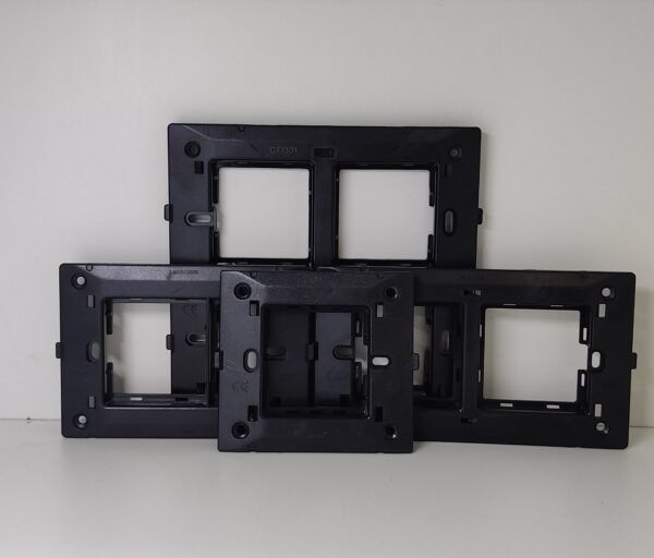 L&T/LK Entice Black Beauty Cover Plates With Grid Frame (1Module ...